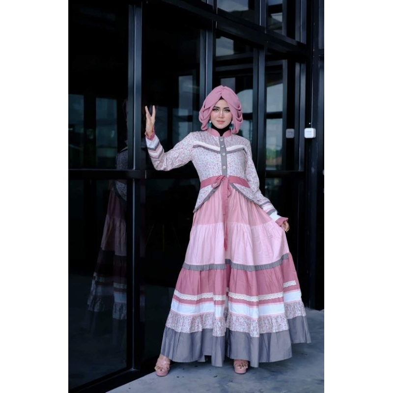 Jual (NEW) GAMIS KHAYLA SERIES KH-010523 | Shopee Indonesia