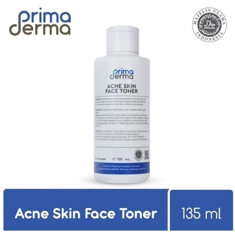 Jual PRIMADERMA ACNE SKIN FACE TONER UNTUK KULIT KUSAM BERJERAWAT ...