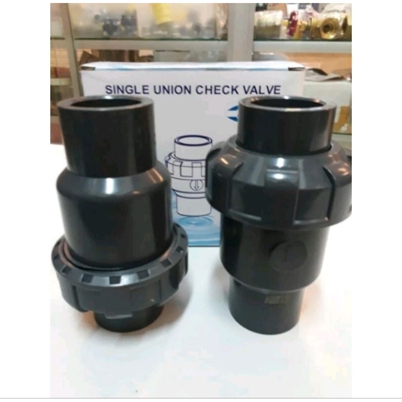Jual Ball check Valve pvc / true union ball single 3"inch | Shopee ...