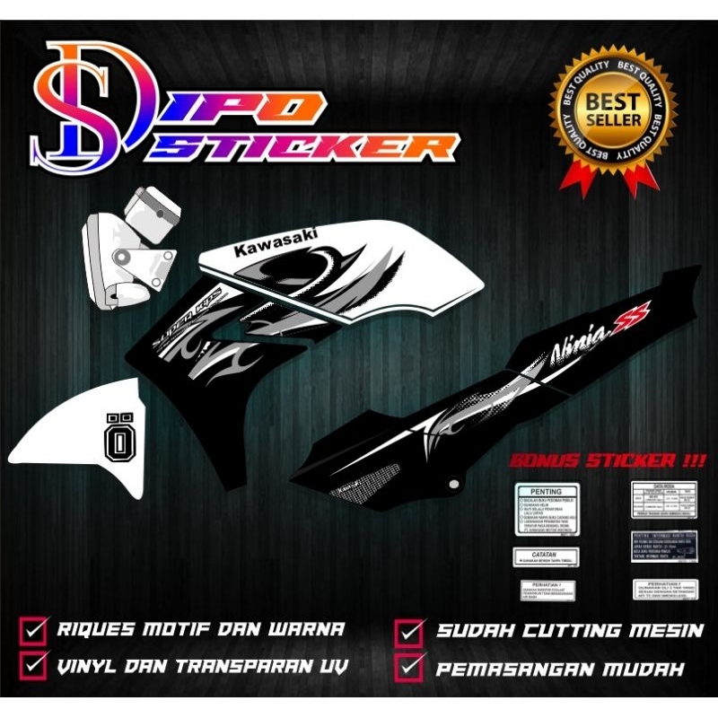 Jual sticker striping ninja ss custom batik bisa riquest | Shopee Indonesia