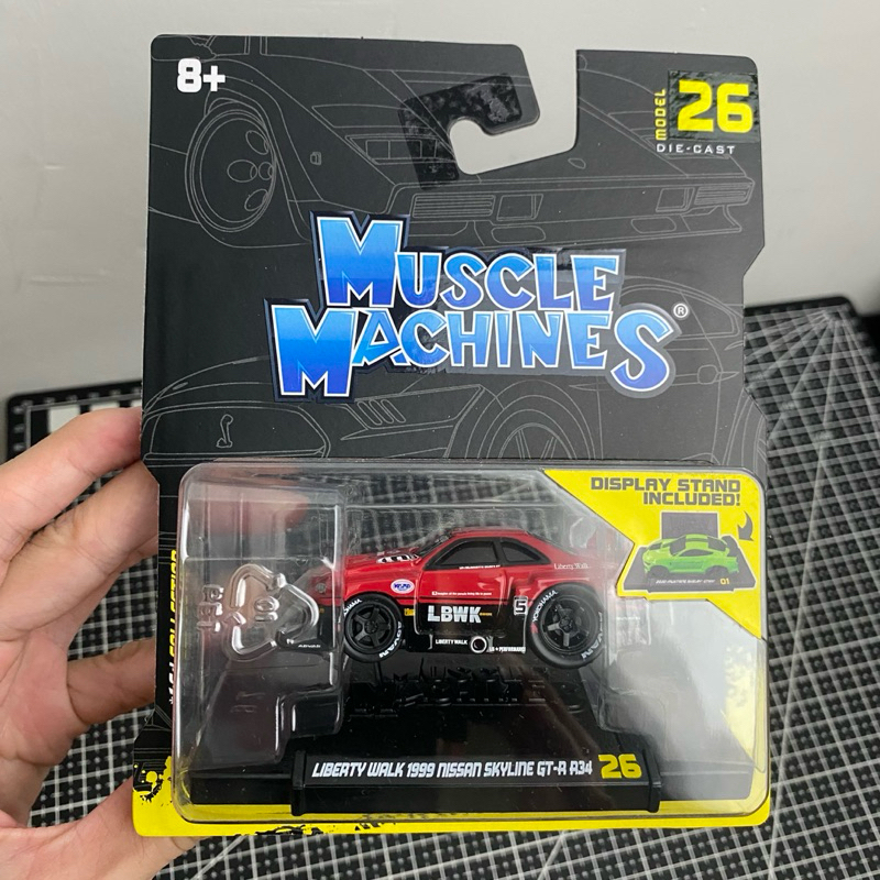 Jual muscle machines liberty walk nissan skyline r34 lbwk merah ...