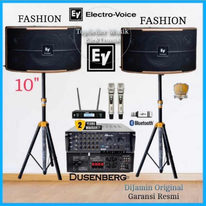Jual Paket Sound System Speaker Karaoke EV ElecTro Voice 10 Inch Amplifier Youtube Smart Tv 2Mic ...