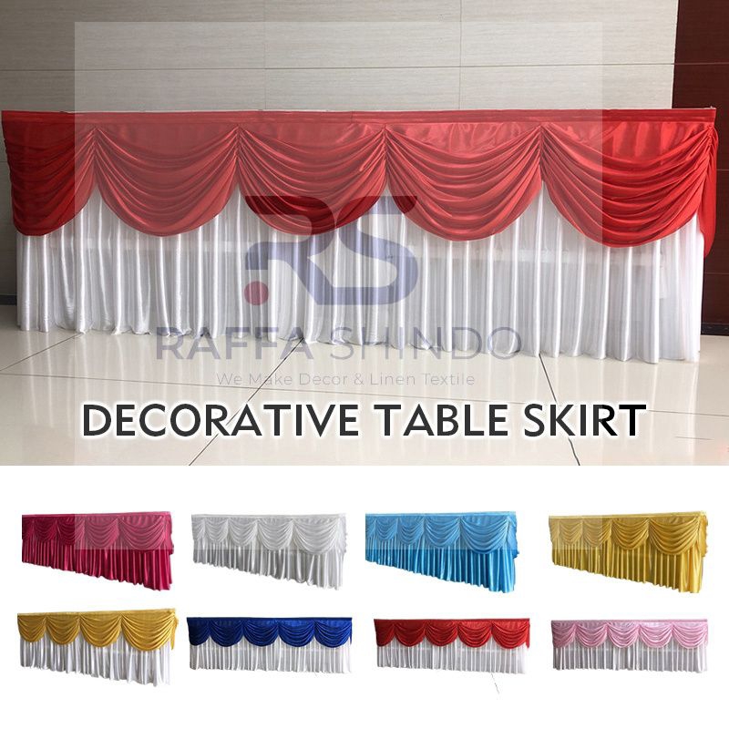 Jual Skirting Meja Prasmanan | Table Skirt Catering | Shopee Indonesia