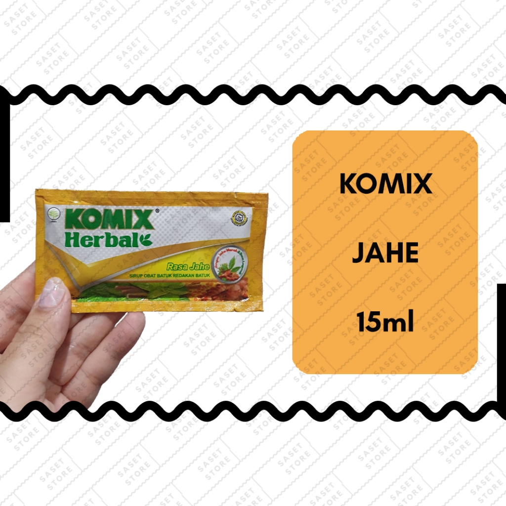 Jual Komix Herbal Jahe 15ml Sachet Sirup Obat Batuk | Shopee Indonesia