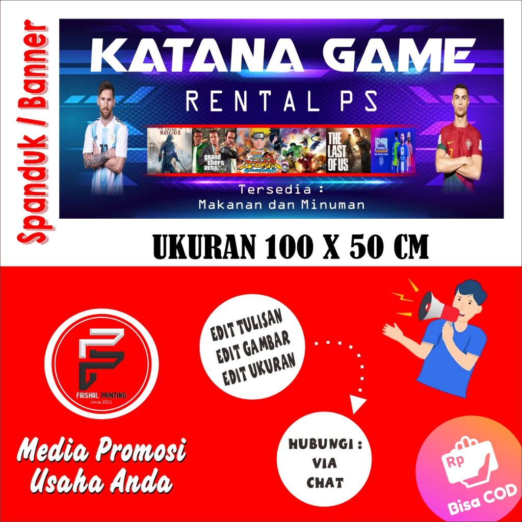 Jual Spanduk Rental PS / Banner Rental Playstation / Banner Rental PS ...