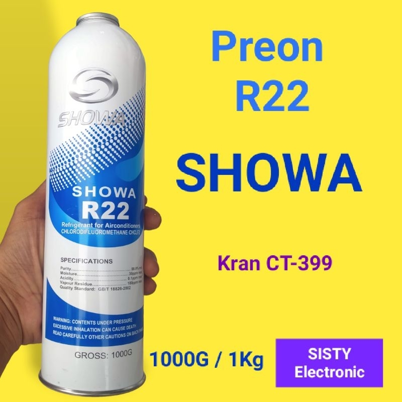 Jual Preon Freon R22 Showa 800mg 1000g 1Kg | Shopee Indonesia