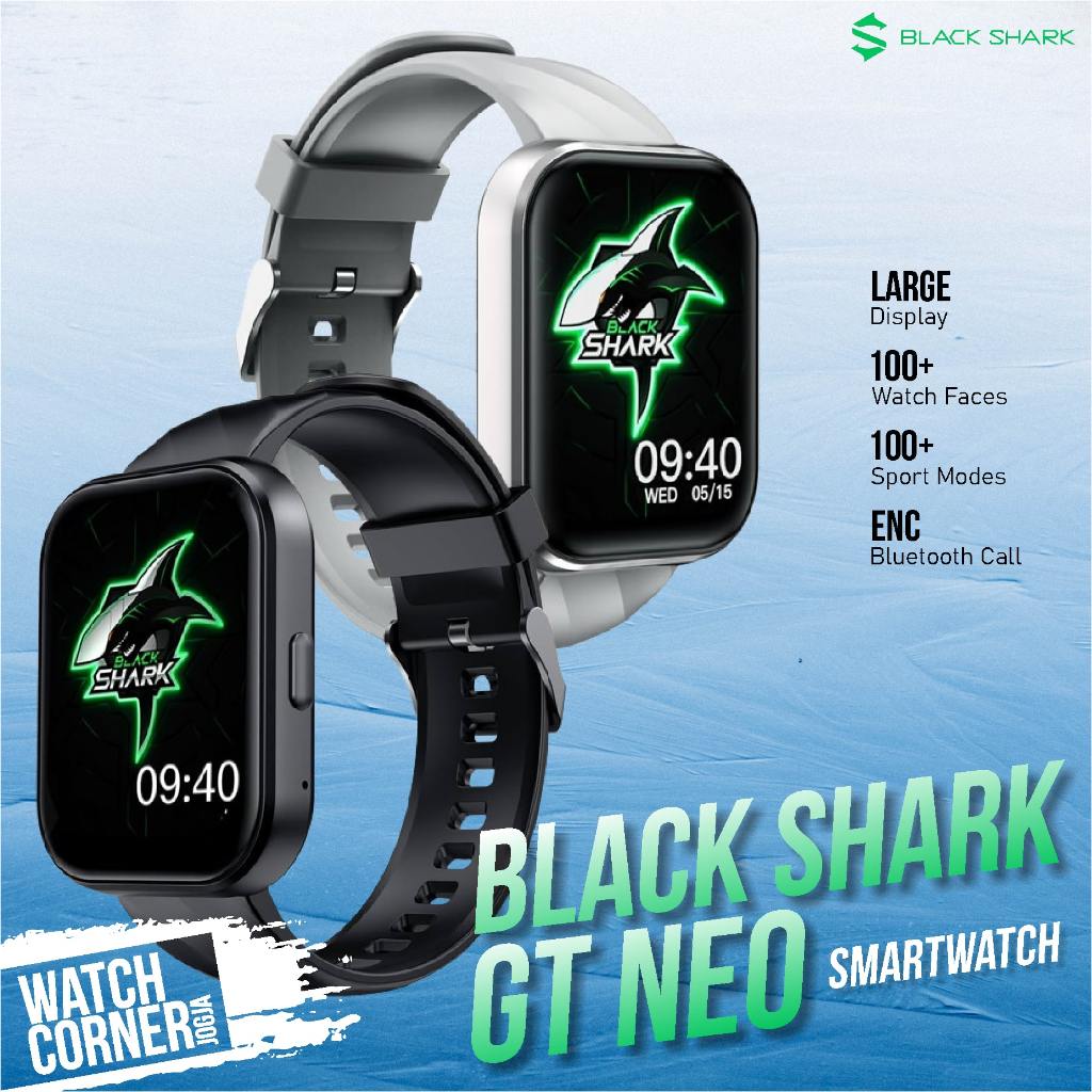Jual BLACK SHARK Smartwatch GT Neo ENC Bluetooth Call IP68 Fully ...