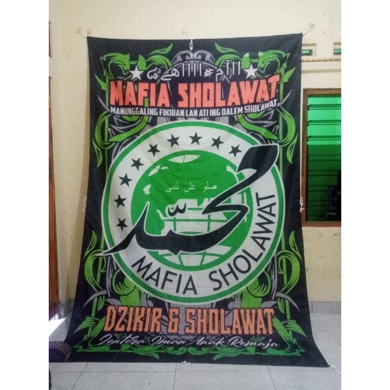 Jual BENDERA FULL PRINTING MAFIA SHOLAWAT//BISA PAKAI DESAIN SENDIRI ...