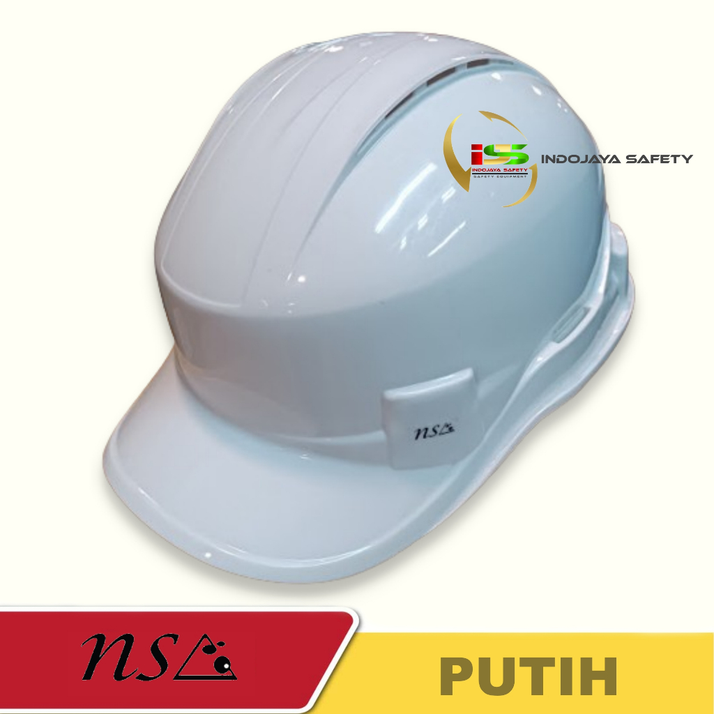 Jual Helm Safety NSA Vented Putih Fastrack Safety Helmet SNI Ventilasi ...