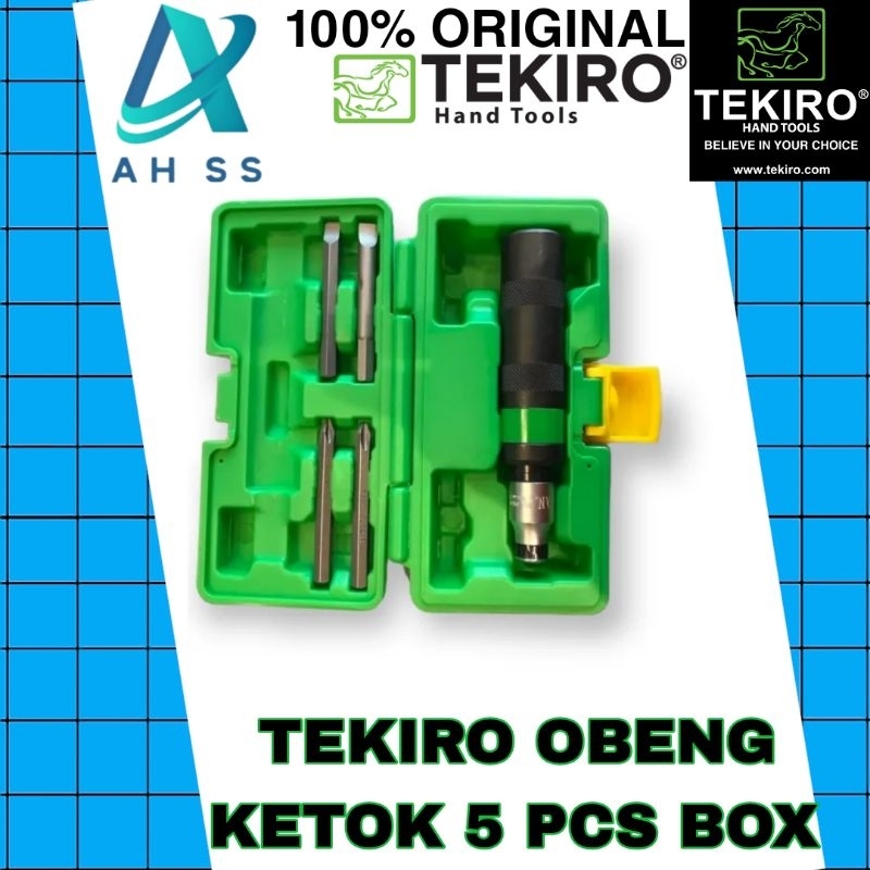 Jual TEKIRO OBENG KETOK 5 PCS BOX PE -OBENG KETOK 5 PCS BOX | Shopee ...