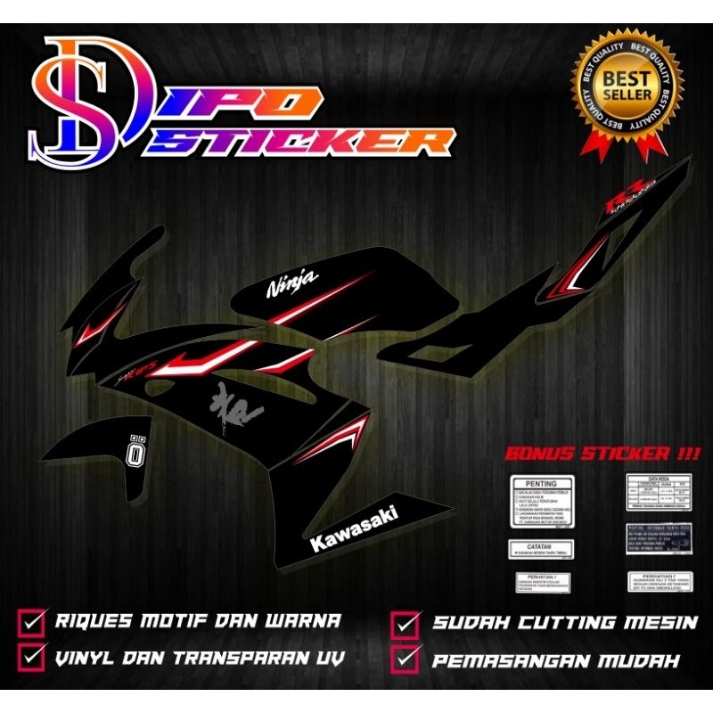 Jual sticker striping ninja rr new custom grafis bisa riquest | Shopee ...