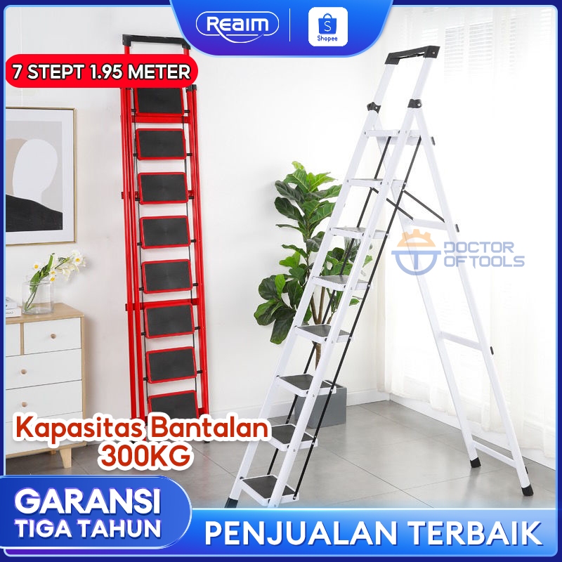 Jual Reaim Tangga Lipat Rumah Besi Lipat 7/8 Step/Tangga Lipat ...