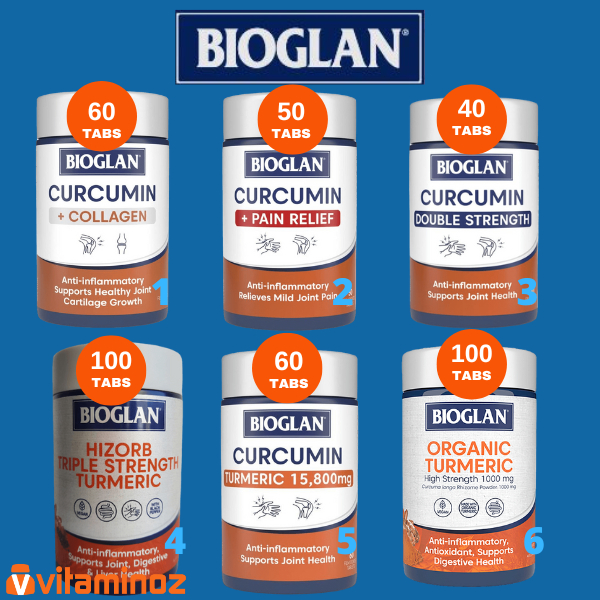 Jual Bioglan Curcumin Collagen Pain Relief Double Triple Strength ...