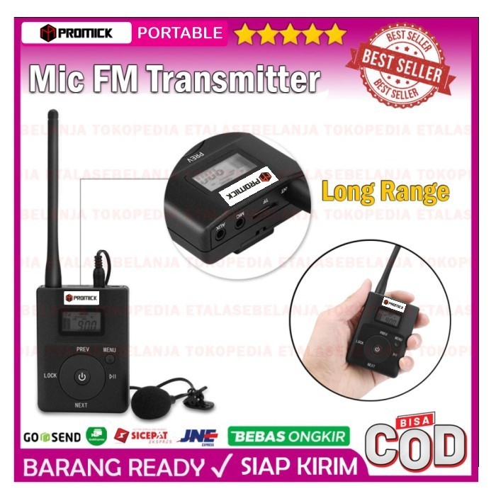 Jual MICROPHONE MIC FM TRANSMITTER LONG RANGE FOR AUDIO TOUR GUIDE ...