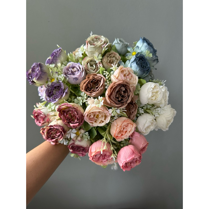 Jual BUNGA ARTIFICIAL PEONY RUSTIC | Shopee Indonesia