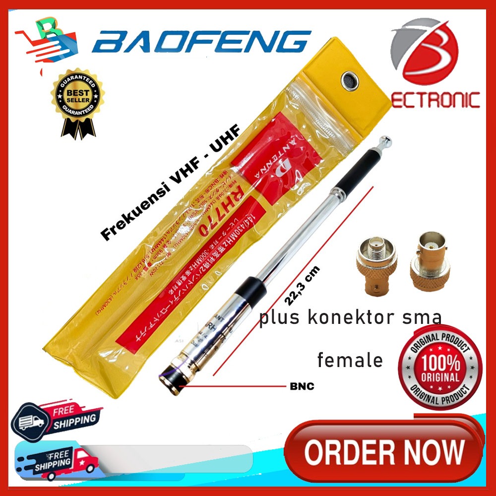 Jual D Antenna RH-770 Antena HT Dualband BNC RH770 | Shopee Indonesia