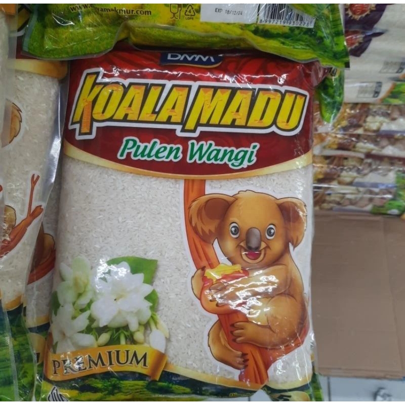 Jual Beras Koala Madu Pulen Wangi 5KG | Shopee Indonesia