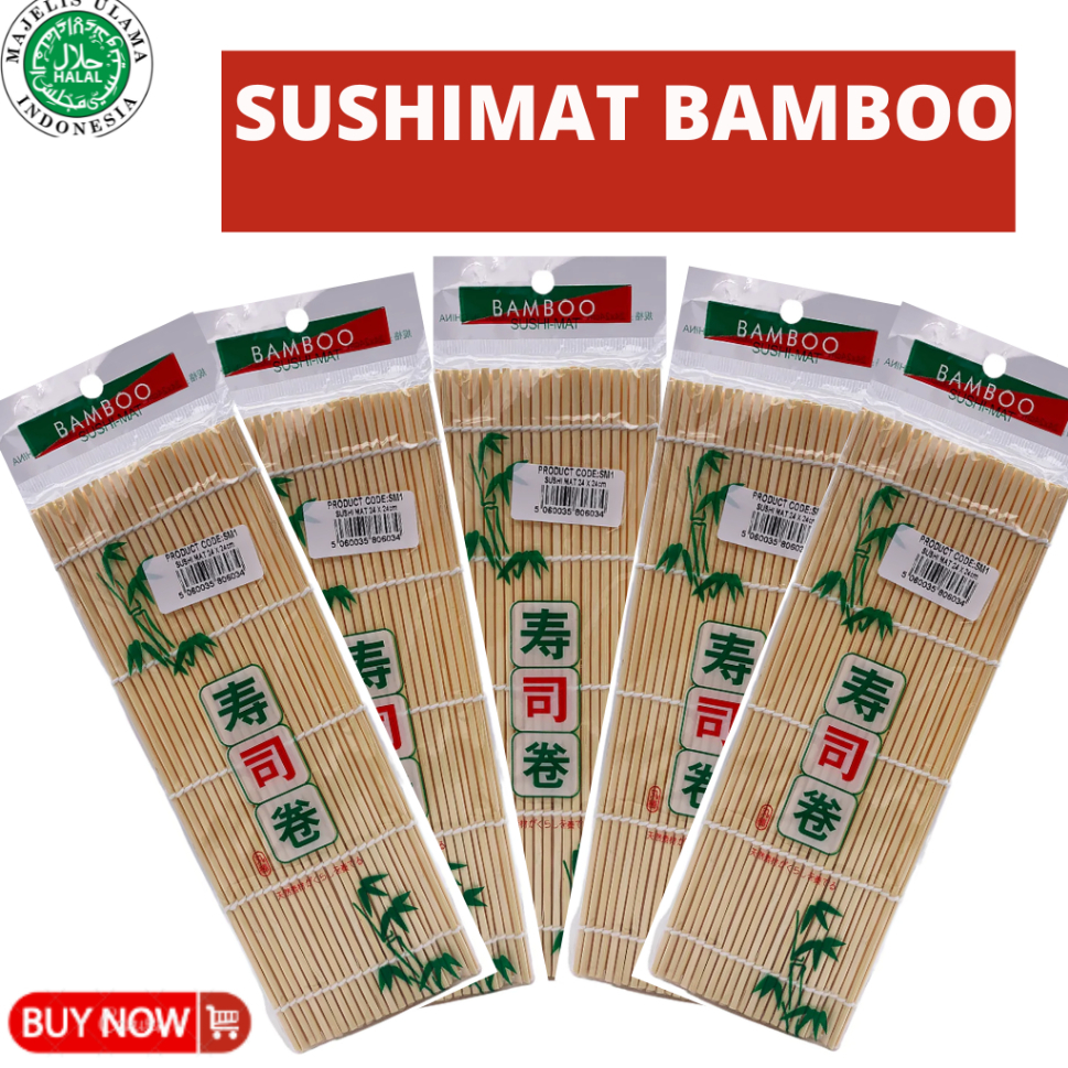 Jual Bambu Penggulung Sushi | Sushi Roller Mat | Makisu | Shopee Indonesia