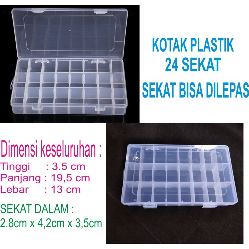 Jual Multibox /Storage/Kotak penyimpanan 24 sekat | Shopee Indonesia