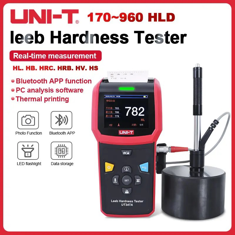 Jual Leeb Hardness Tester w Printer Camera UNI-T UT347A Metal Gauge UT ...