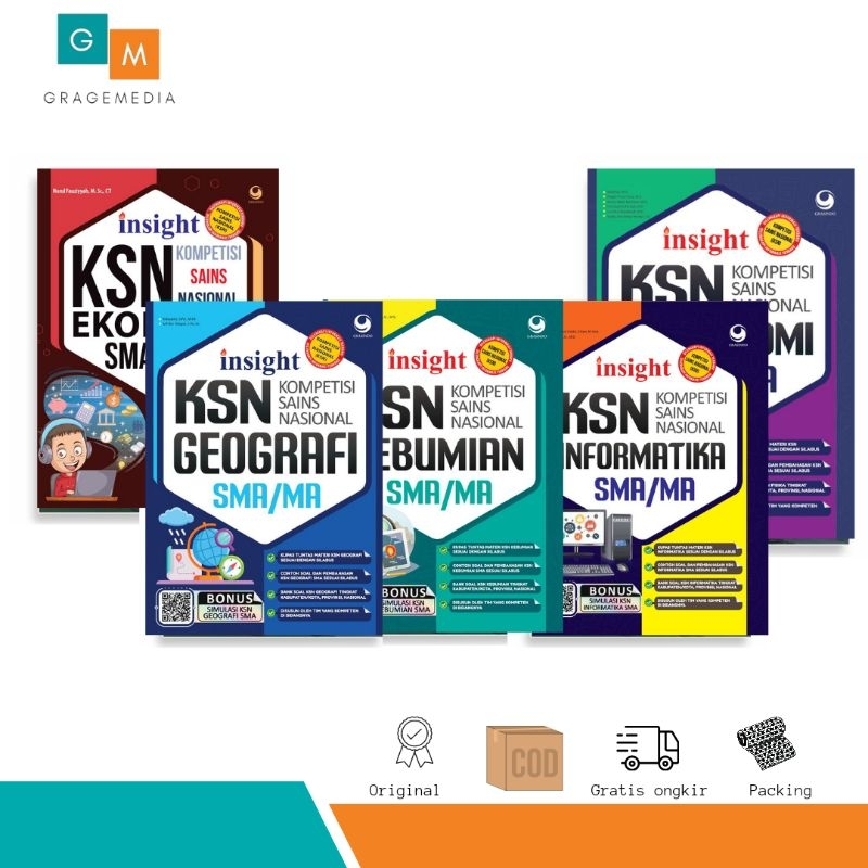 Jual Buku Insight KSN Kompetisi Sains Nasional OSN SMA Ekonomi Geografi Kebumian Astronomi ...