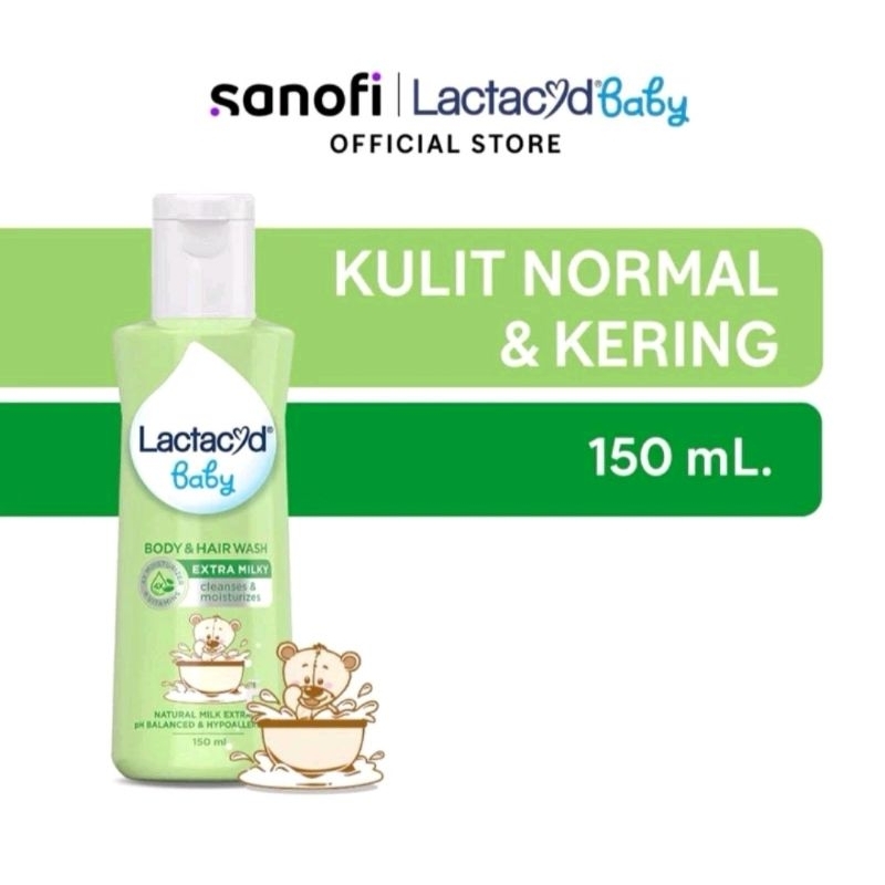 Jual Lactacyd Baby Body&Hair Wash Extra Milky 150ml | Shopee Indonesia