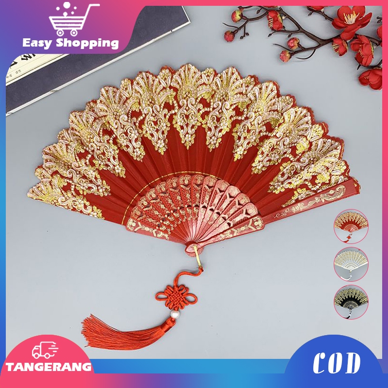 Jual Kipas Tangan Lipat Kipas Lipat Sutra China Kipas Lipat China Untuk ...