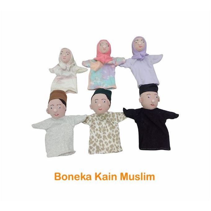 Jual Mainan Edukasi Anak Alat Peraga Boneka Tangan Tema Keluarga Muslim ...