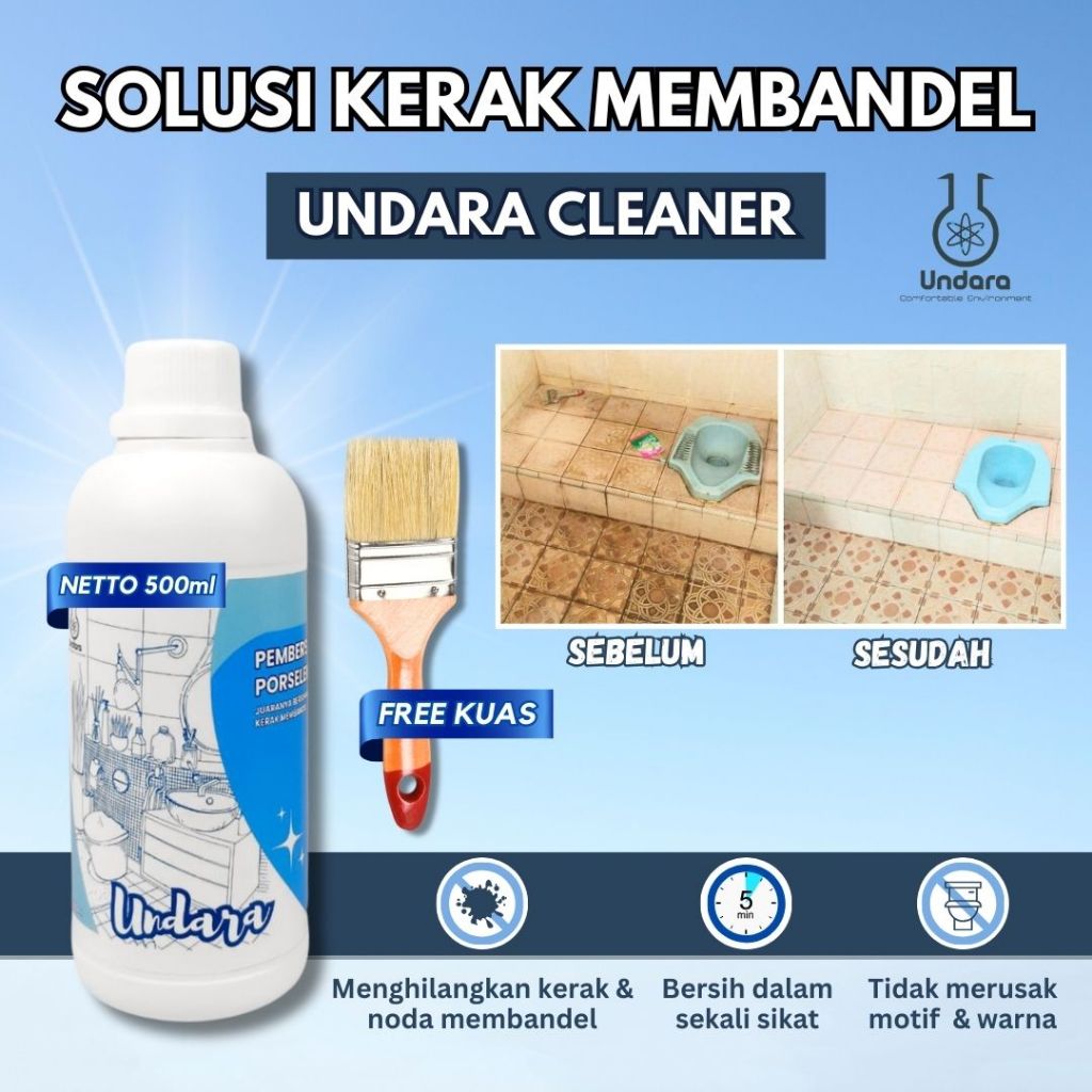 Jual Undara Cleaner Cairan Pembersih Penghilang Kerak Lantai Toilet ...