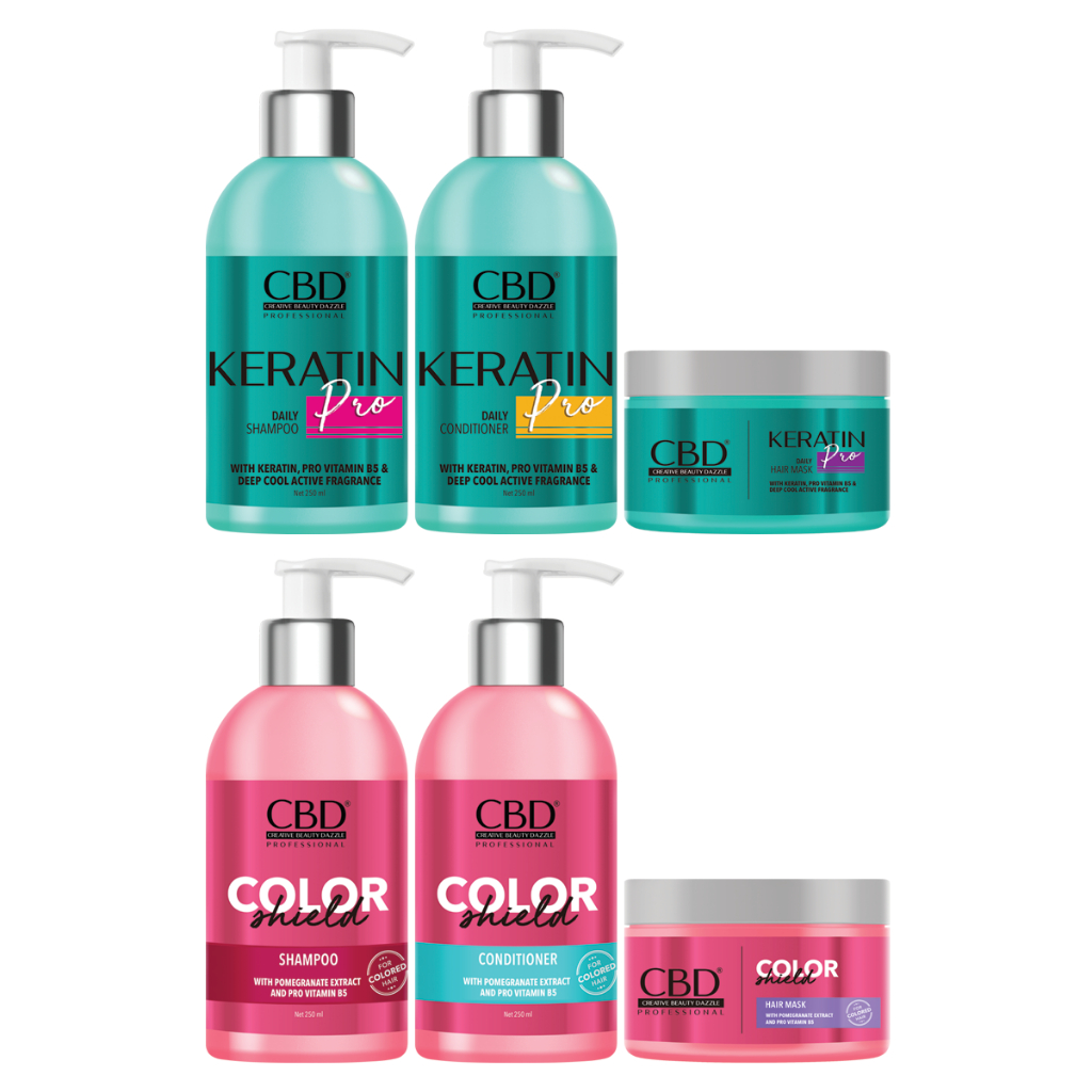 Jual CBD Hair Treatment Bundling Keratin + Color Shield - 6pcs | Shopee ...