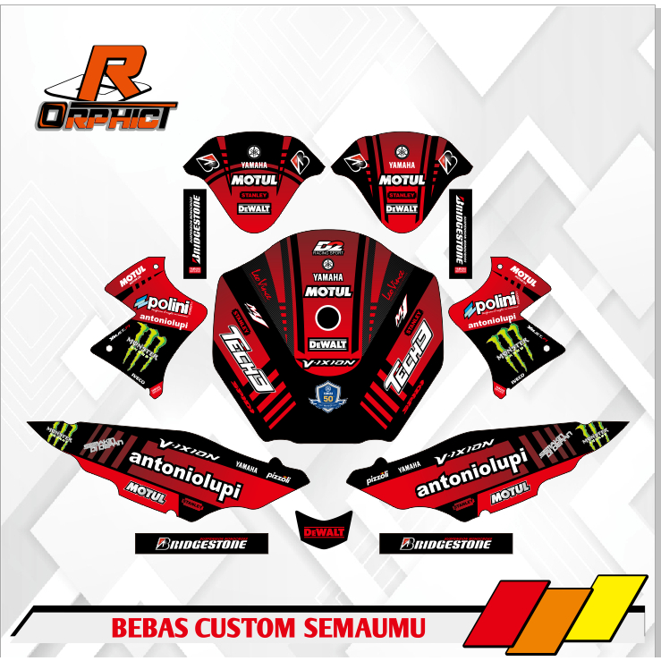 Jual DECAL MOTOR VIXION CUSTOM STIKER semua jenis motor | Shopee Indonesia