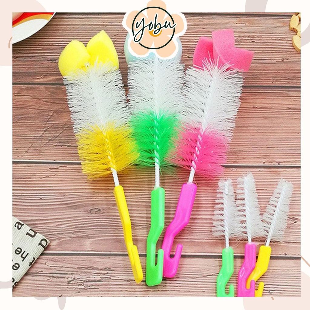 Jual Sikat Botol Set 2 pcs Sikat Gelas dengan Gagang YB-080 | Shopee ...