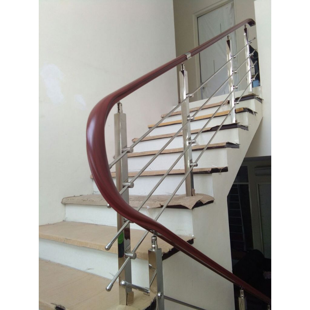 Jual railing tangga stenlis handrail pvc | Shopee Indonesia