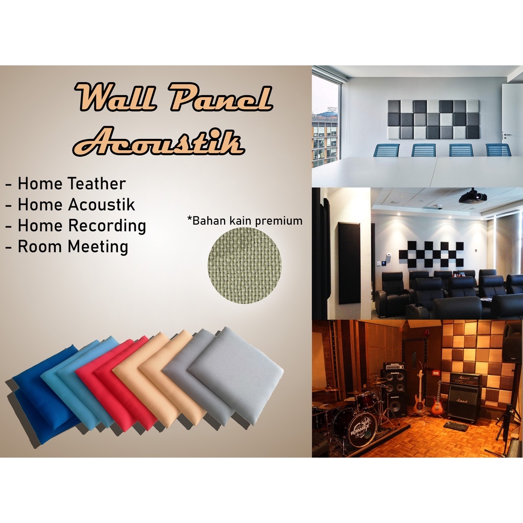 Jual Wall Panel Dekoratif Akustik / Peredam Suara Panel Akustik / Panel ...
