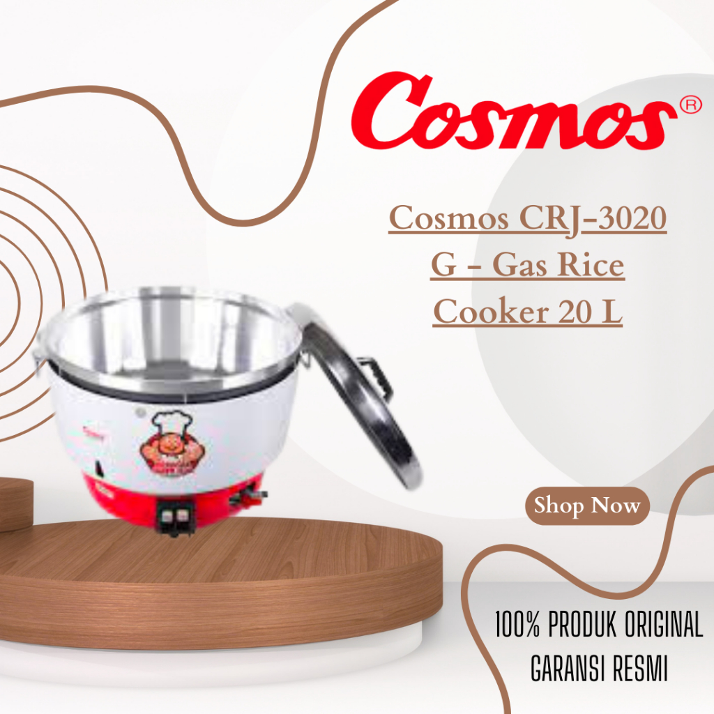 Jual Cosmos Gas Rice Magic Com Cooker 20L CRJ-3020/CRJ3020/CRJ3020/CRJ ...