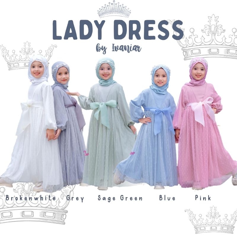 Jual LADY Dress by Ivaniar Gamis ONLY anak bayi kondangan pesta ied ...