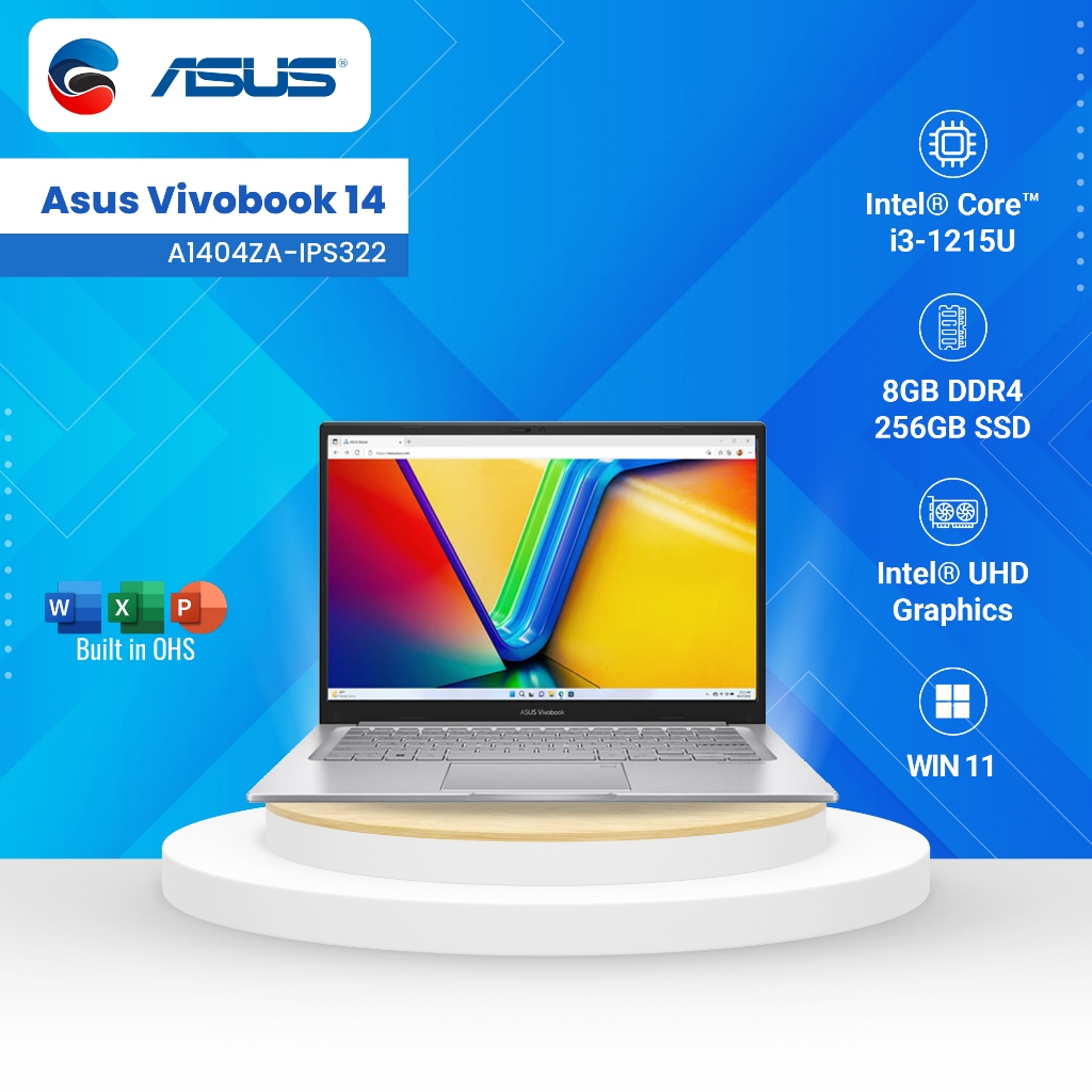 Jual ASUS Laptop Vivobook A1404ZA IPS322 Intel Core i3 1215U 8GB 256GB ...