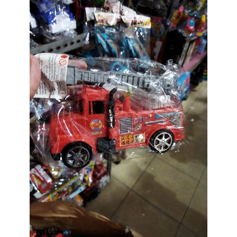 Jual oketoys mainan mobil pemadam fire rescue safety 119 bombiq ...