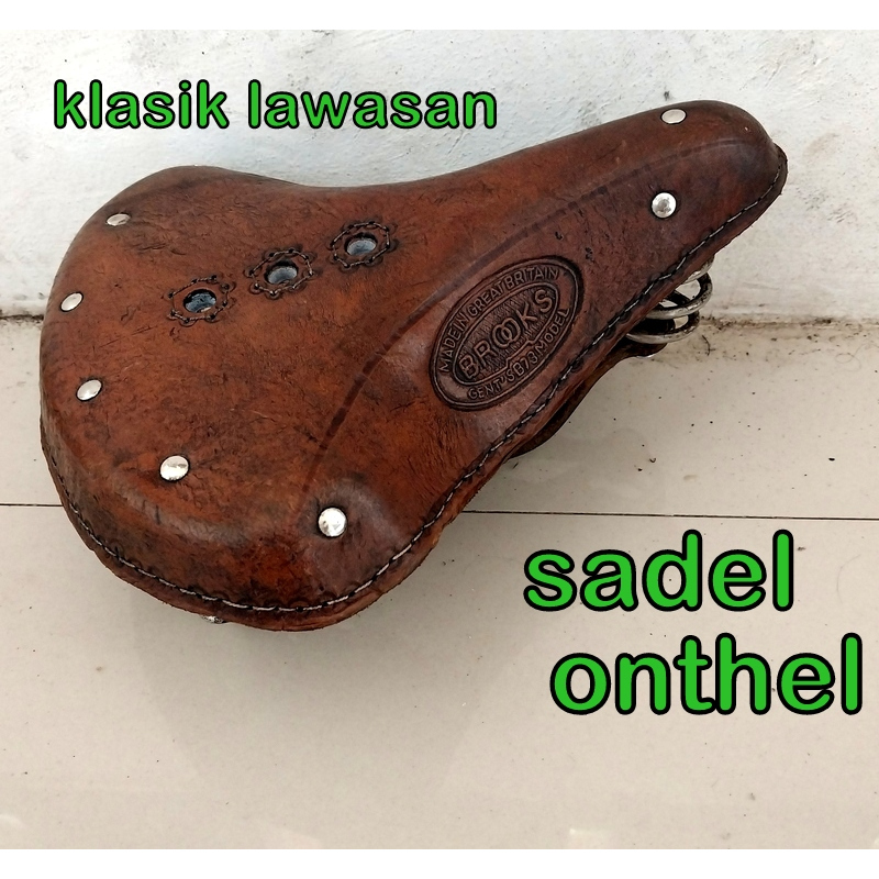 Jual SADEL SEPEDA ONTHEL JOK ONTHEL AKSESORIS SEPEDA ONTHEL KULIT ASLI ...