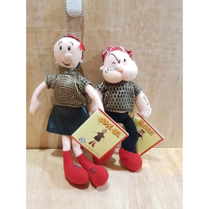 Jual Boneka couple plush keychain set Popeye The Sailor Man dan Olive ...