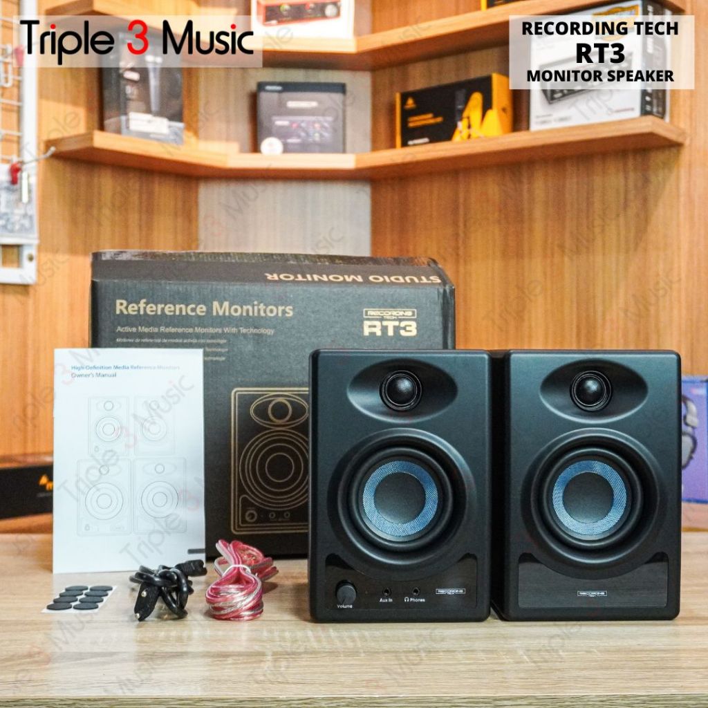 Jual Recording Tech RT3 Speaker Monitor flat | Shopee Indonesia