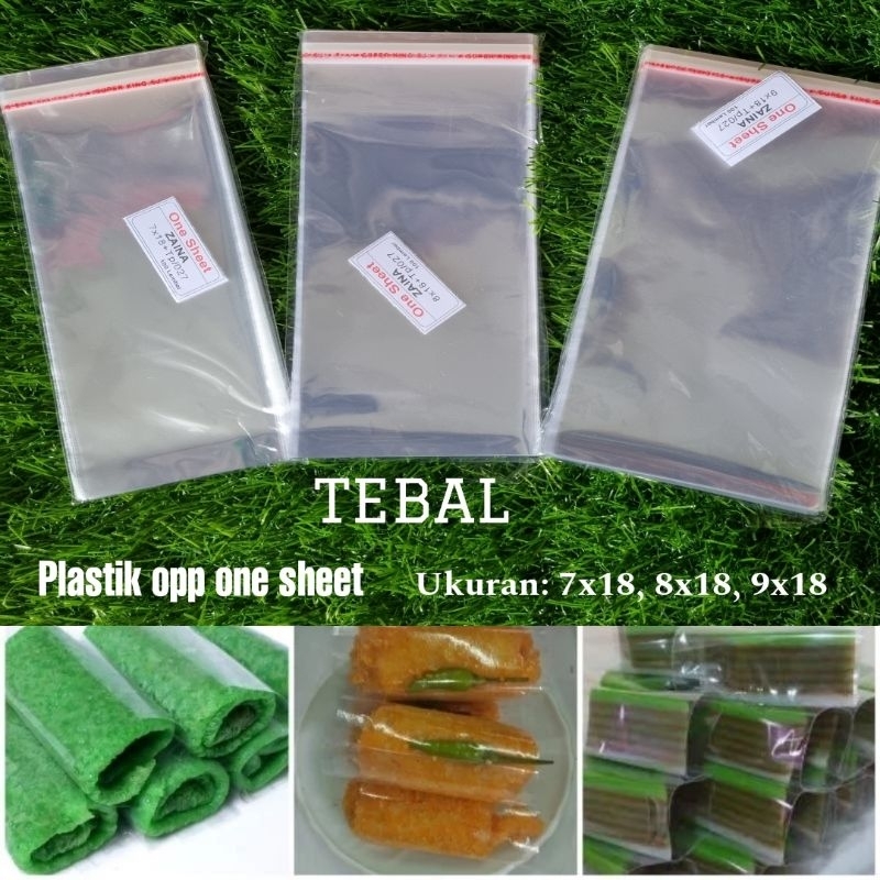 Jual Plastik OPP ONE SHEET selembar plastik risoles dadar gulung kue ...