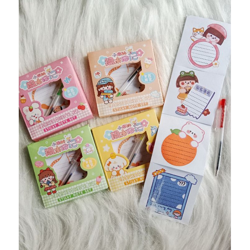 Jual Note stiker free pen mini (isi 6lembar) | Shopee Indonesia