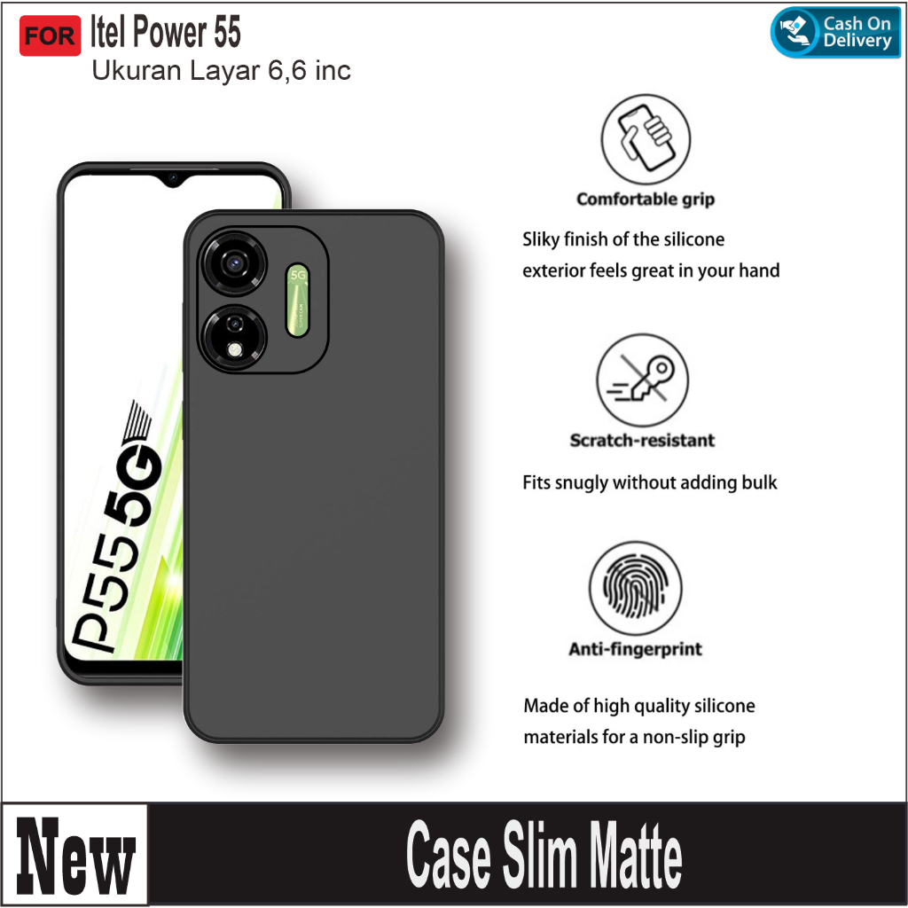Jual Soft Case Itel P55 5G Casing Slim Matte | Shopee Indonesia