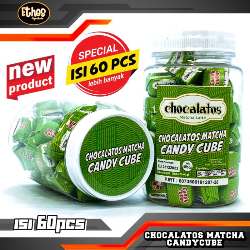 Jual PERMEN CHOCALATOS MATCHA CANDYCUBE isi 60pcs | Shopee Indonesia