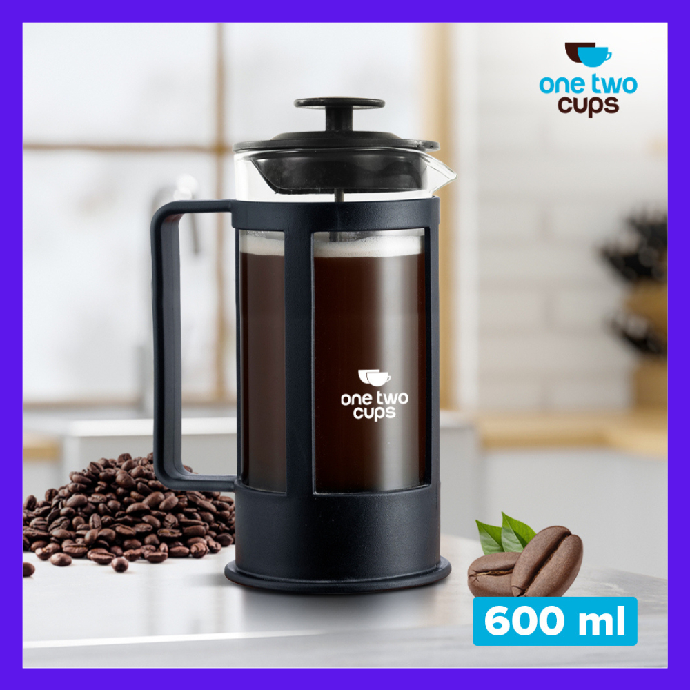 Jual One Two Cups French Press Plunger Coffee Maker Pot 600 ml Teko ...
