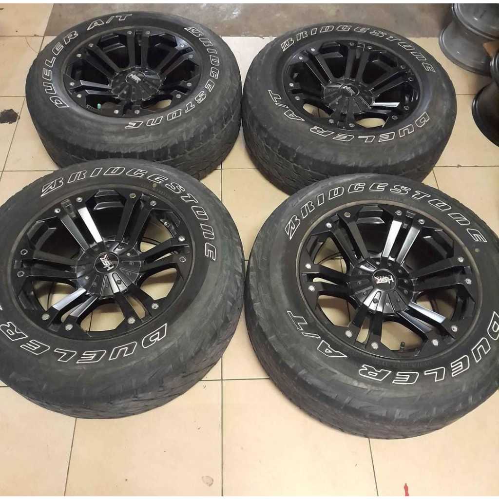 Jual VELG MOBIL BEKAS SEKEN HSR MONGO RING 17 LEBAR 9 PCD 6X139 ET 20+ BAN 265 65 R17 VELG MOBIL ...