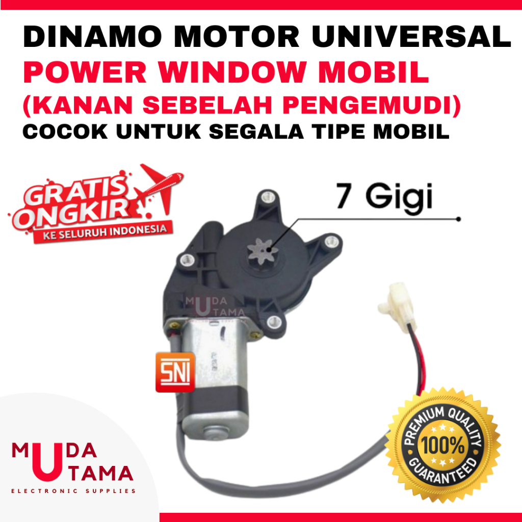Jual DINAMO MOTOR POWER WINDOW MOBIL 7 GIGI KANAN - MOTOR POWER WINDOW ...