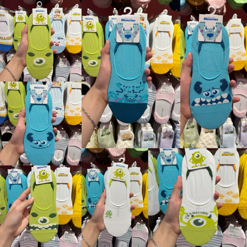 Jual Miniso x Monster Inc‼️Kaos Kaki Monster Inc Mike Sully | Shopee ...