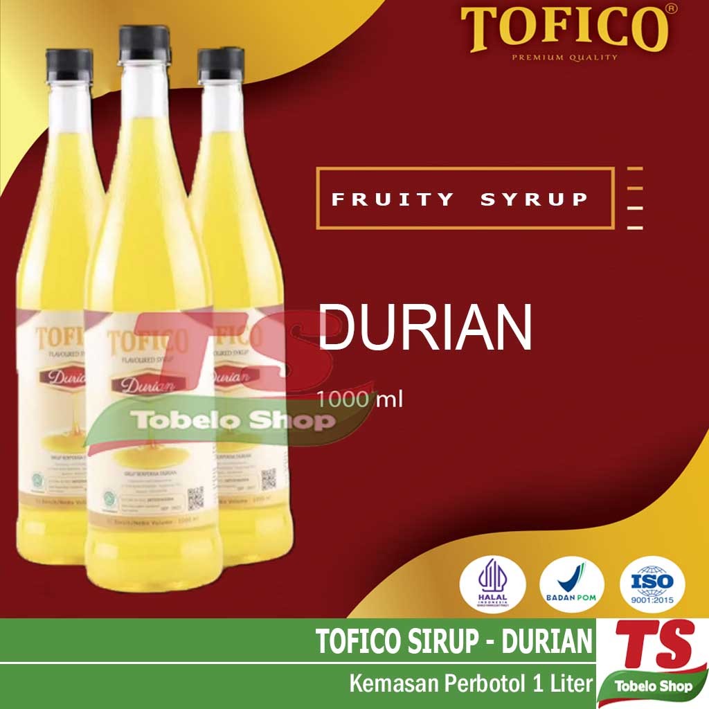 Jual TOFICO DURIAN SYRUP 1LITER / TOFICO DURIAN SIRUP | Shopee Indonesia